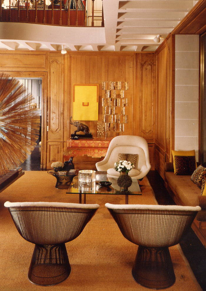 Platner Lounge Chair Polished Nickel finish