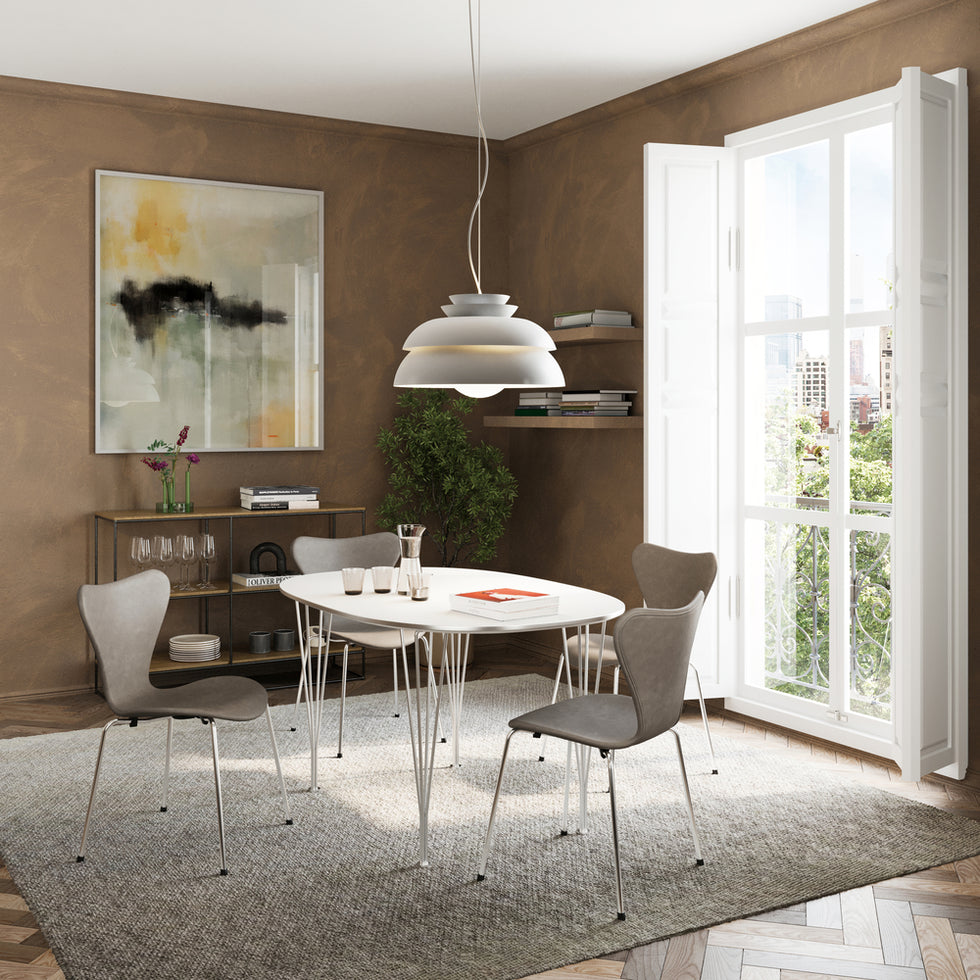 Fritz Hansen Table Series - Super-Elliptical (fixed) – Couch Potato Company